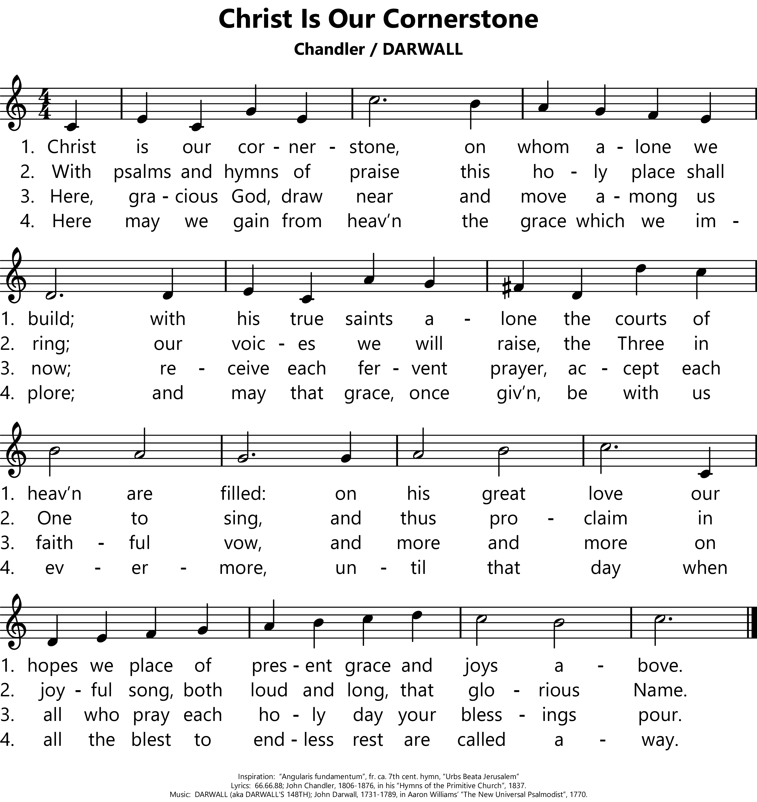 LiturgyShare: Christ Is Our Cornerstone [Chandler]